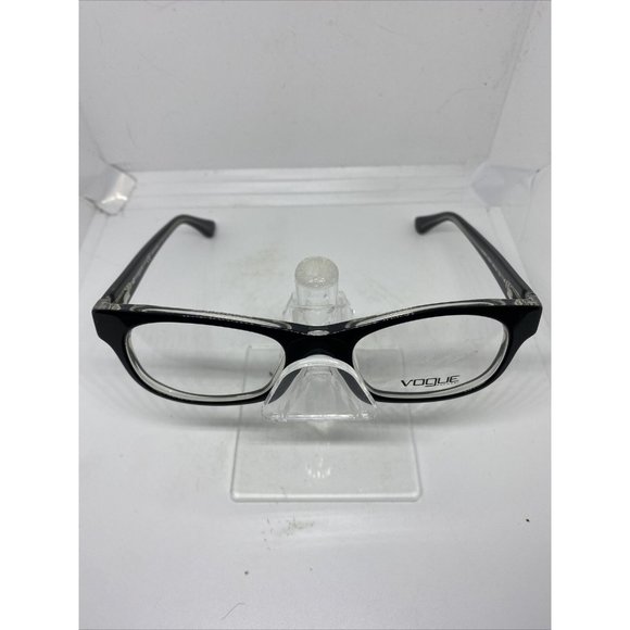 Vogue | Accessories | Vogue Vo2837 W827 Eyeglasses Frame Black Crystal Clear Oval 59135 | Poshmark
